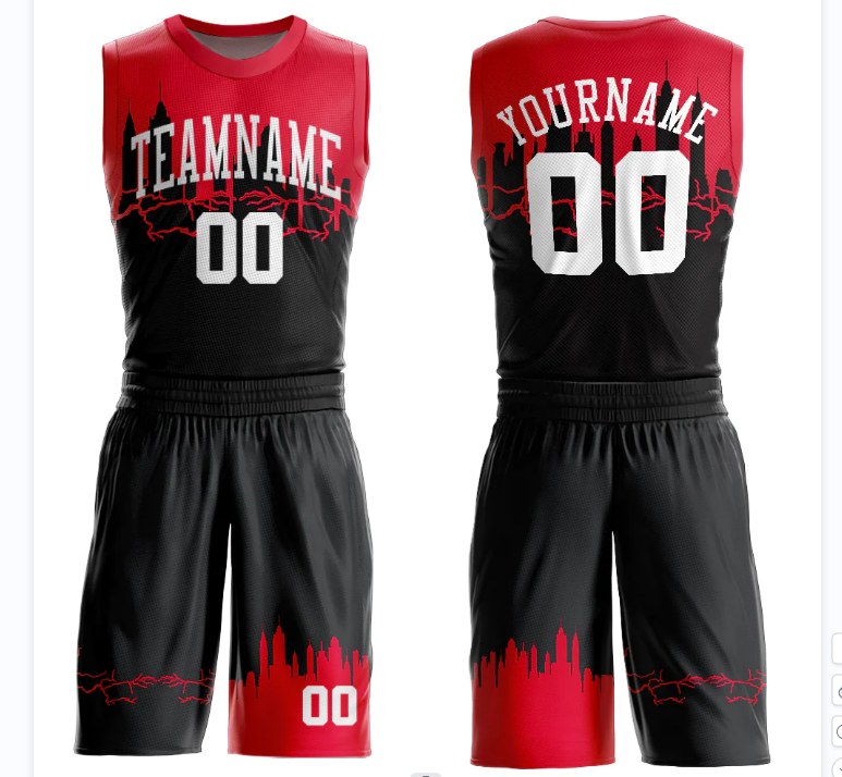 Custom Team Basketball Uniforms Reversible Basketball Jersey Set - Buy ...