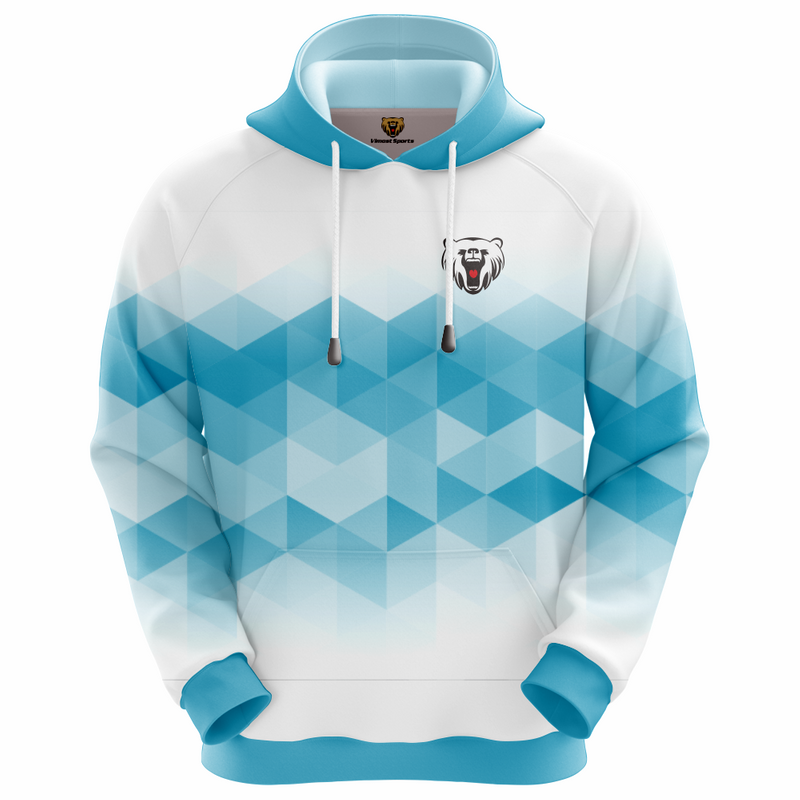 Light Blue and Gold Design Warm Hoodies for Cold Winter - Buy Hoodies ...